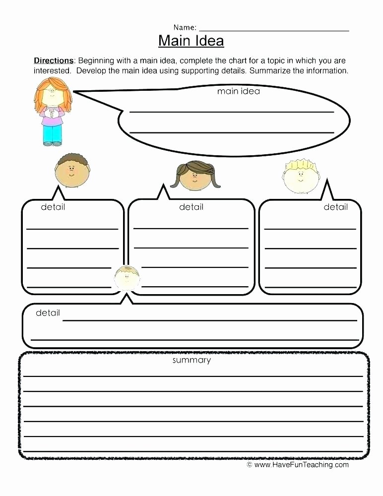 Main Idea Worksheets Grade 5 Main Idea Worksheets Grade 5