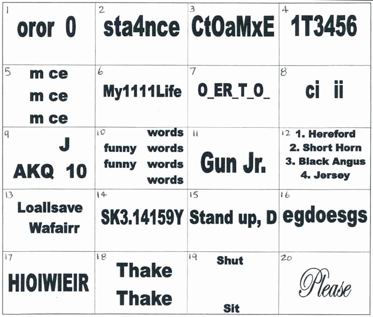 Hard Rebus Puzzles Worksheet